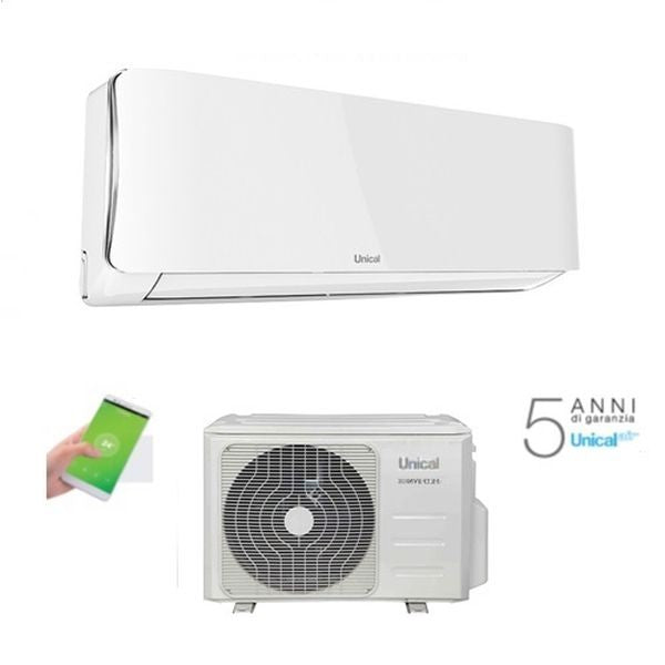 CONDIZIONATORE MONOSPLIT UNICAL 18000 BTU KMU18H R32 INVERTER A++ E WI ...
